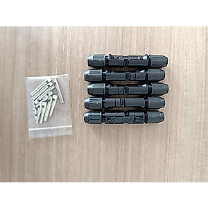 JYFT Solar Panel Cable Connectors Male/Female IP67 30A 1000V DC (5Pairs)