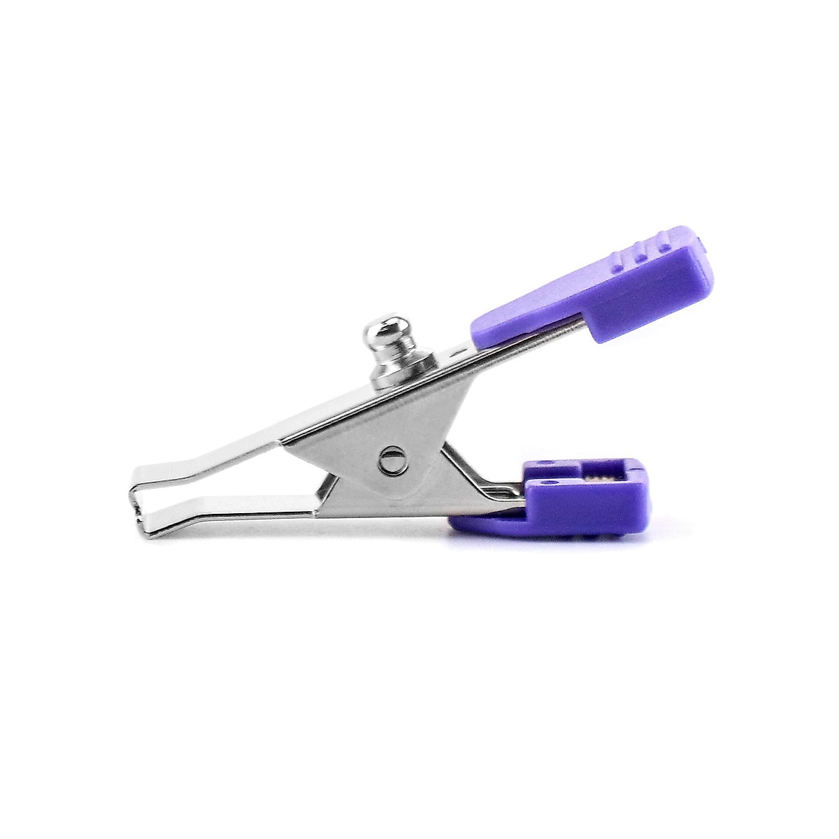 QWORK Veterinary Electrode Clip, 5 Pack Universal Accurate EKG/ECG Limb Clip Multi-Function Clamp Adapters for Electrode Resting Tabs, Snap Pinch Needle Banana