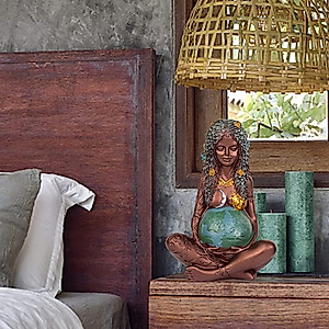 Millennial Gaia Statue Mother Earth Art Statue Resin Figurine for Home and Garden Decor(Mother Earth-5.9" 3.9" 3.35")