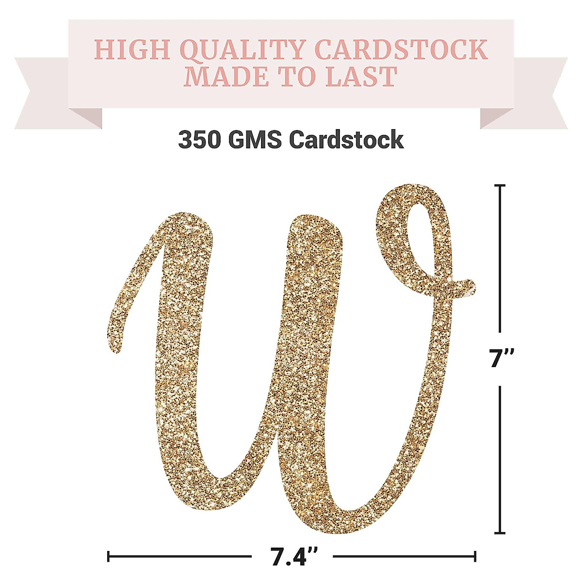 Pre-Strung We Still Do Banner - NO DIY - Gold Glitter Anniversary Banner - Pre-Strung Garland on 8 ft Strand - We Still Do Vow Renewal Anniversary Decorations & Decor. Did we mention no DIY?