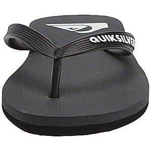 Quiksilver Men's Molokai 3 Point Flip Flop Sandal, Grey 1, 10