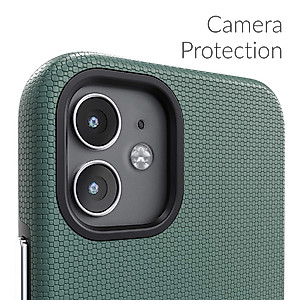 Crave iPhone 12 Mini Case, Dual Guard Protection Series Case for iPhone 12 Mini (5.4 inch) - Forest Green