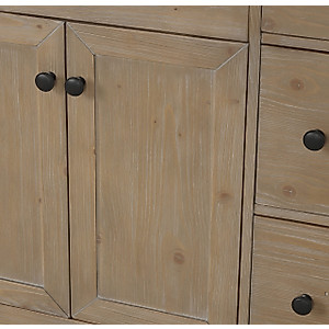 Ari Kitchen & Bath Sally 42" Bathroom Vanity in Weathered Fir, White Engineered Top