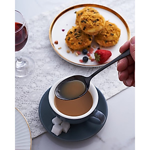 Joincook Matte Black Silverware Set,Stainless Steel Flatware Set,20 Pieces Set Cutlery Utensils Set Service for 4,Spoons and Forks Set, Dishwasher Safe