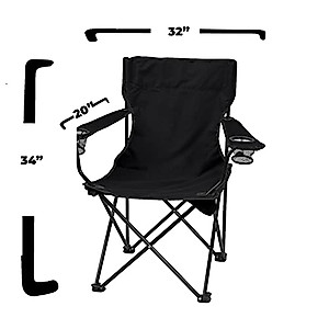 VictoryStore Outdoor Camping Chair - Custom Last Name Folding Chair- Camping Chair with Carry Bag (1)
