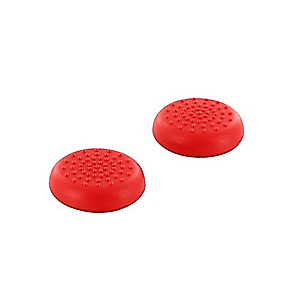 Analog Silicone Thumb Stick Grips Joystick Cap Cover for PS4 PS3 PS2 Xbox 360 Xbox One Game Controllers (Red)