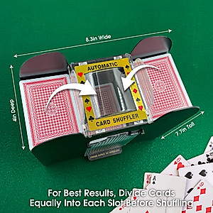 CHH 6-Deck Card Shuffler, Black, 6 Deck