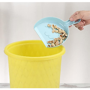 Small Broom and Dustpan Set for Home, Mini Clean Brush with Dust Pans Cute Hand Broom Brush Dust Pan with Hanger Hole, Small Cleaning Brush Set for Desktop Computer Table Keyboard (3PCS)