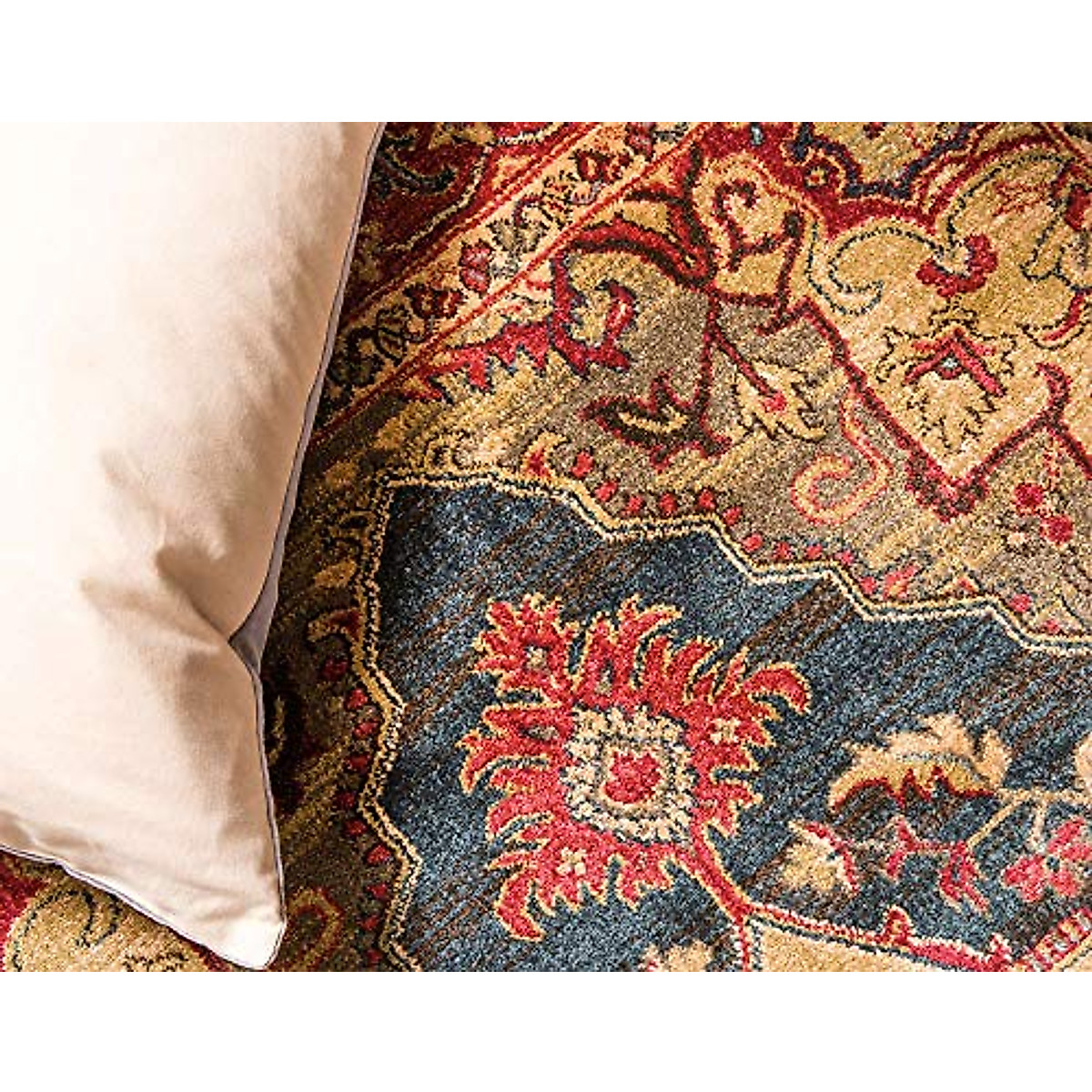 Unique Loom Sahand Collection Area Rug - Arsaces (3' 3" x 5' 3" Rectangle, Navy Blue/ Gray)