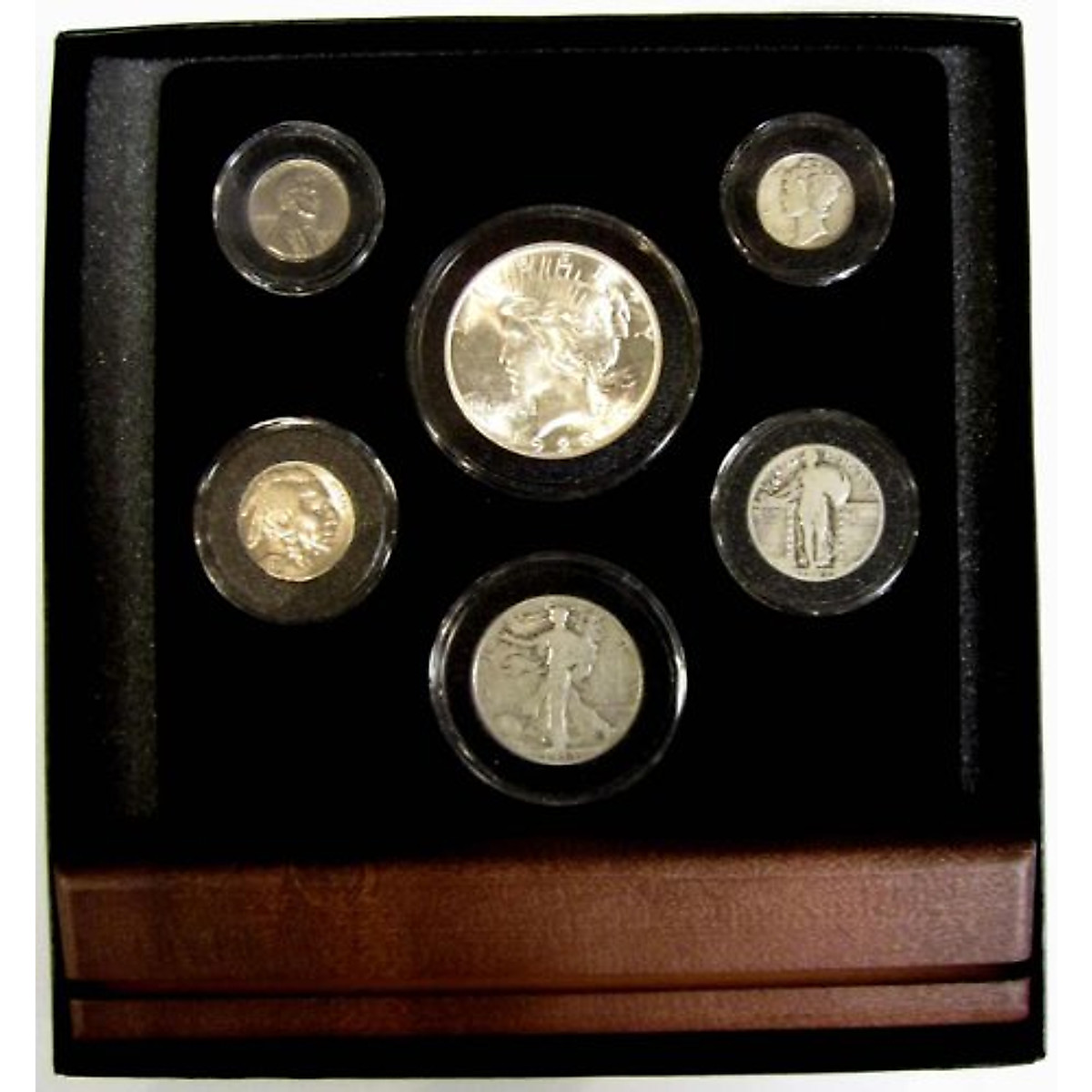 United States Coins of Yesteryear Five Coin Set in Air-tite Display
