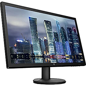 HP V24 FHD 1920x1080 Monitor 2 Pack Bundle with HDMI, FreeSync, Low Blue Light, and 2 Bluetooth Speakers for Professional Sound, Built-in Microphone and Remote Shutter for Photos