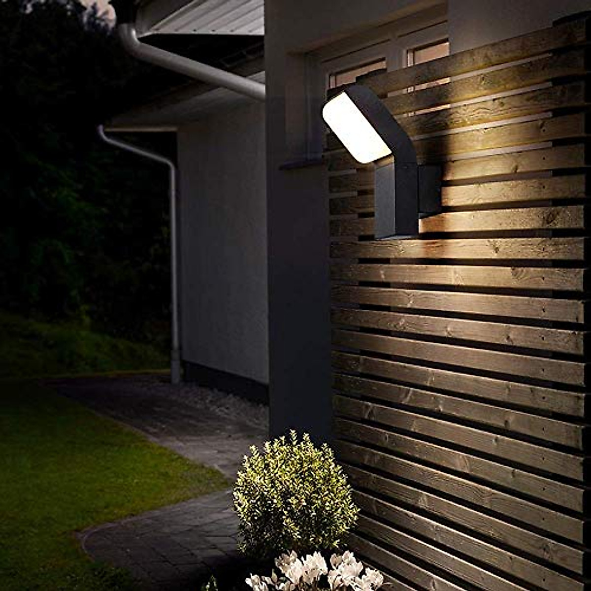 PEHUB Creative Fashion Garden Wall Lantern Outdoor Waterproof Led Wall Lamp Entry Hall Light Outdoor Park Modern Courtyard Balcony Wall Lamp Industrial Sconce Porch Lights Exterior Light Fixture