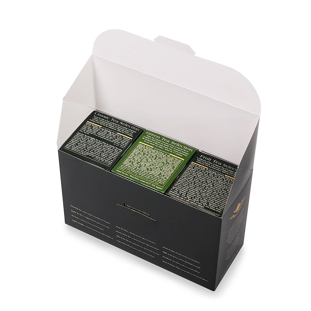 Ahmad Tea Variety Gift Box, 60 Foil Enveloped Teabags, Twelve Teas, 1 Count