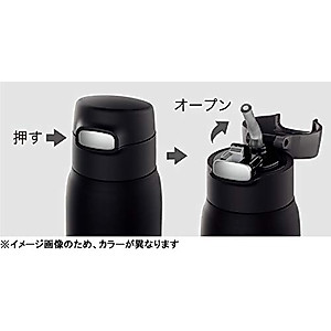 Peacock APA-R70 ASM Water Bottle, Straw, Mug, Bottle, 22.8 fl oz (680 ml), Cold Retention, Smoky, Blue