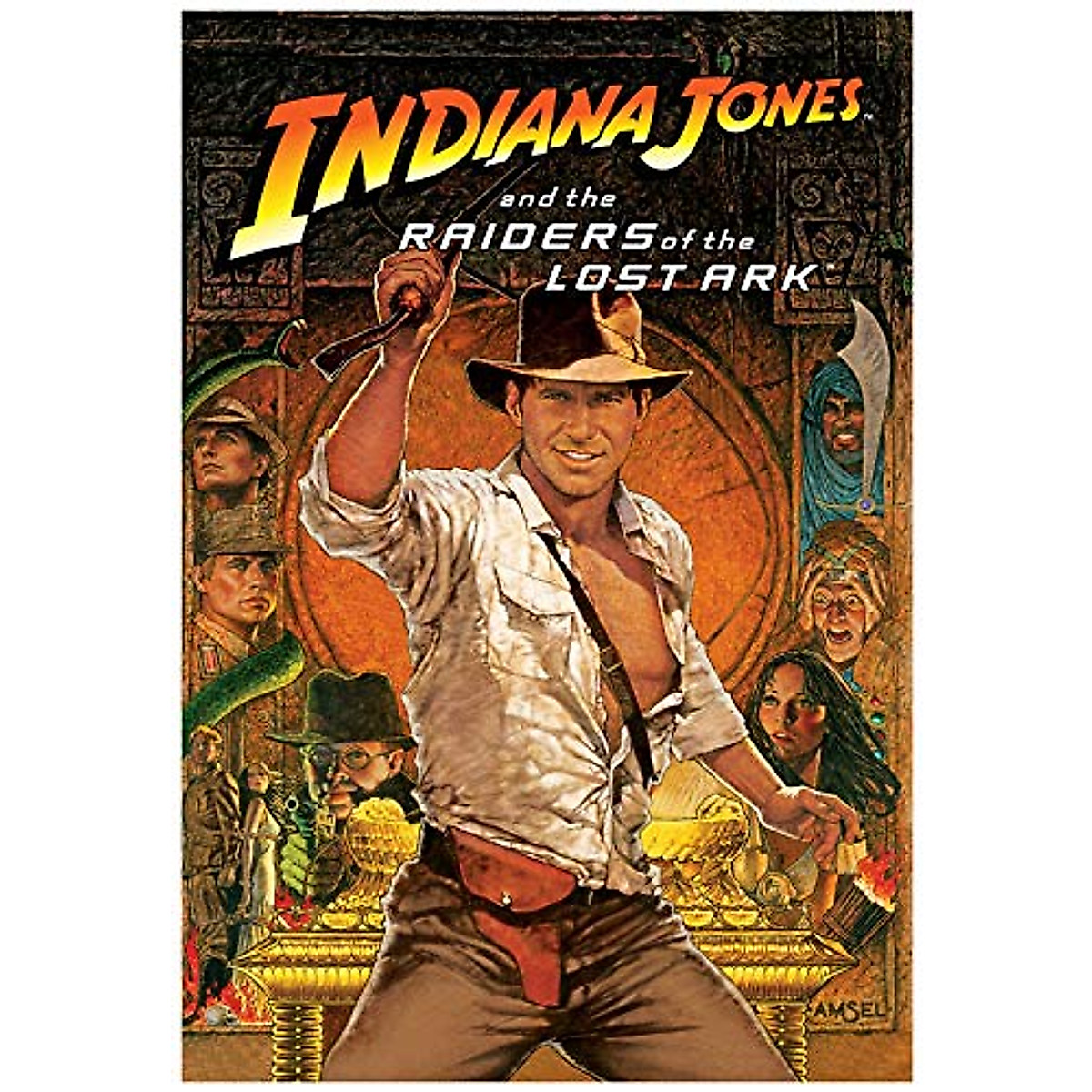 Indiana Jones Raiders of The Lost Ark Movie Poster 24 x 36 Inches Full Sized Print Unframed Ready for Display