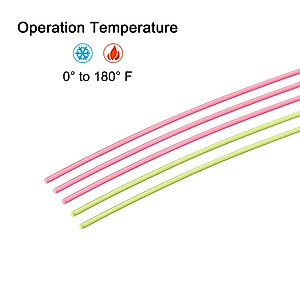 MECCANIXITY Fiber Optic Rods PMMA 0.5mmx20cm for Sight Filament Red, Green, 1 Set Pack of 5