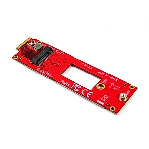 Ableconn E1S-DT156 NVMe M.2 SSD to NVMe EDSFF E1.S SSD Adapter