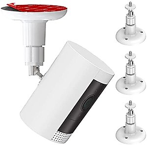 3 Pack Adhesive Wall Mount Compatible with Stick Up Cam/Indoor Cam/Battery Cam,Ceiling Mounting Kit for Plug-in HD Security Camera Mount 2 Ways Installation VHB Stick On or Screws