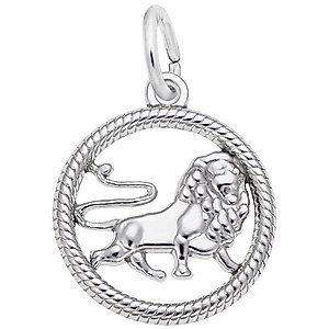 Rembrandt Charms Leo Charm, 14K White Gold
