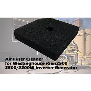LIZAPUS Air Filter Cleaner Compatible with Westinghouse iGen2500 2500/2200W Inverter Generator