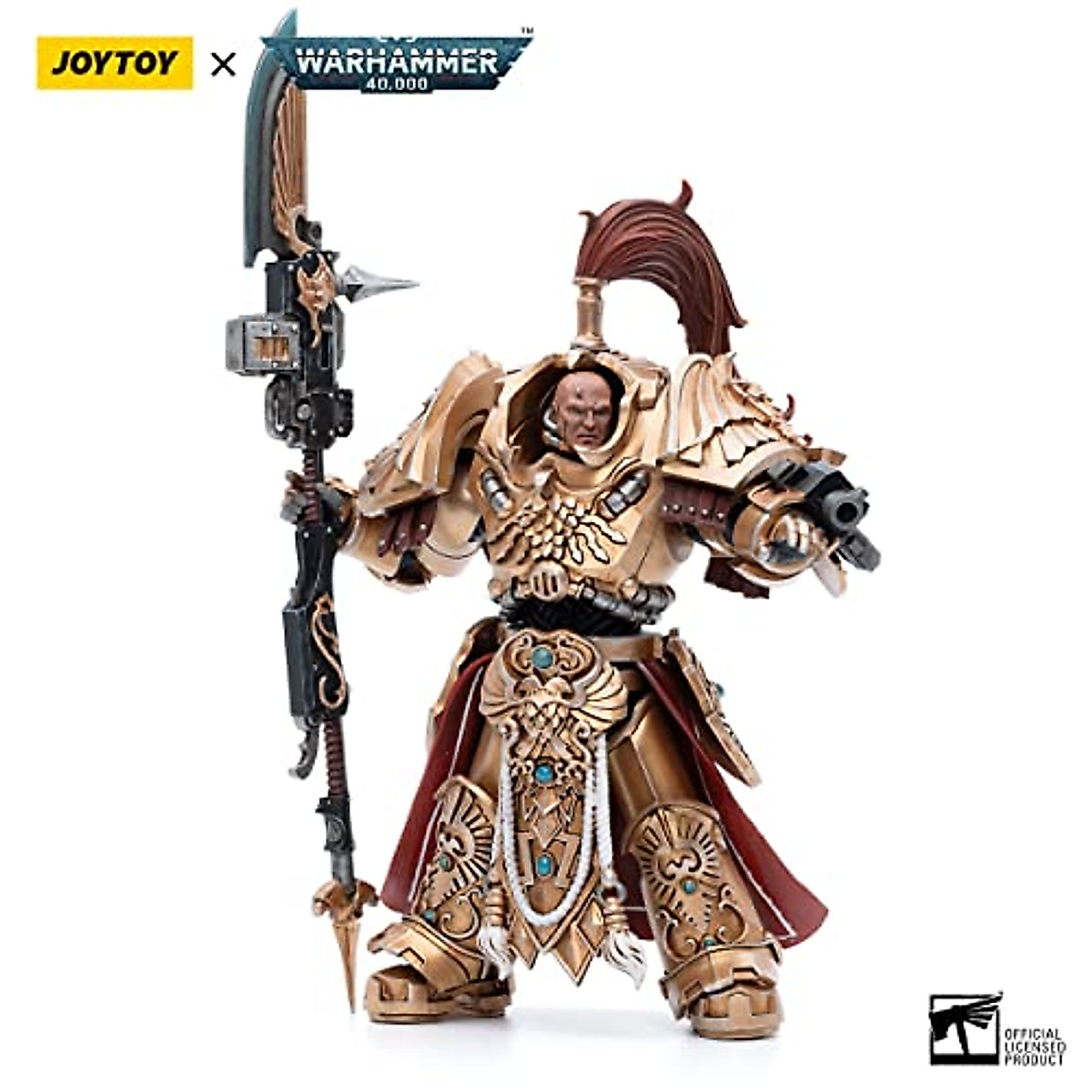JOYTOY 1/18 Action Figures Warhammer 40k Mecha Model Adeptus Custodes Shield-Captain in Allarus Terminator Armour Hydon Seronis