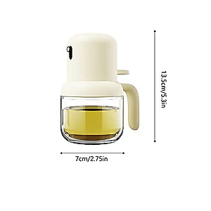 Cooking oil spray bottle, 180ml Glass Olive Oil Sprayer Mister for cooking, Refillable Food Grade Oil Vinegar Spritzer Sprayer Bottles Widely Used Air Fryer, Salad, Baking, Grilling, Frying