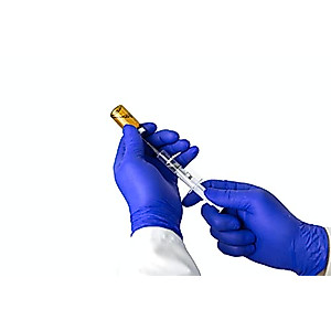 Inspire Cobalt Blue Exam Grade Nitrile Gloves Size XL, Box of 100