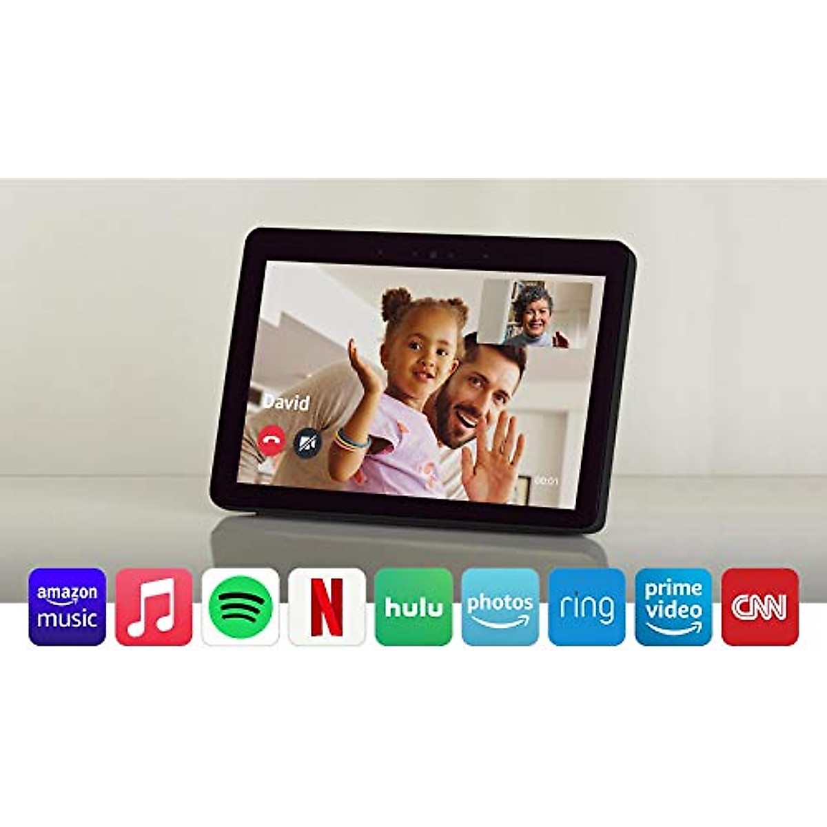 Echo Show (2nd Gen) | Premium 10.1” HD smart display with Alexa – stay connected with video calling - Charcoal