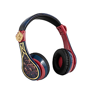 eKids Guardians of The Galaxy Kids Bluetooth Headphones, Wireless Headphones with Microphone Includes Aux Cord, Volume Reduced Kids Foldable Headphones for School, Home, or Travel