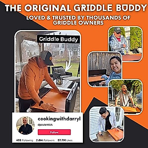 Griddle Buddy Grill Mat For Blackstone & Griddles - Heavy Duty Food Grade Silicone Grill Cover - Protect Your Griddle from Rodents, Insects, Debris and Rust - Resizable and Customizable for 17" to 36"