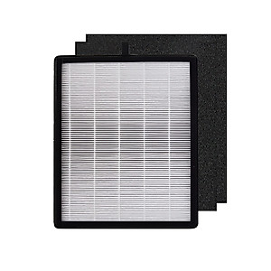 PUREBURG Replacement Filter Set Compatible with Zigma Aerio-300 Air Purifier, H13 HEPA + Activated Carbon Pre-Filter x 2 Air Clean Dust VOCs