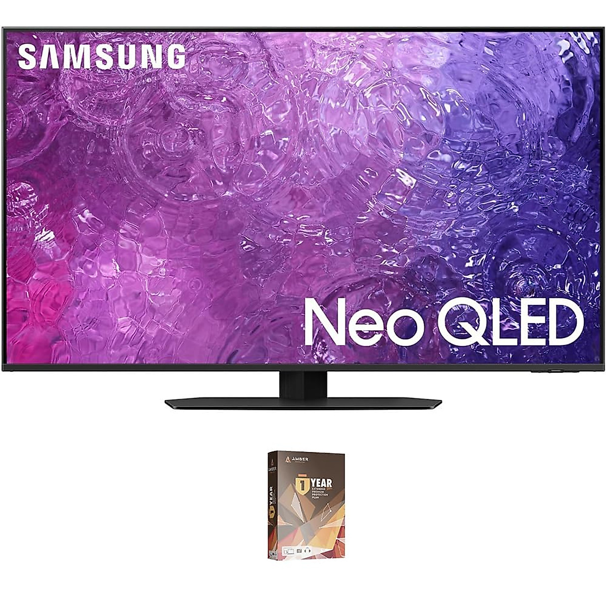 SAMSUNG QN65QN90CAFXZA 65 Inch Neo QLED Smart TV with 4K Upscaling with an Additional 1 Year Extended Amber Protection (2023) (USED)