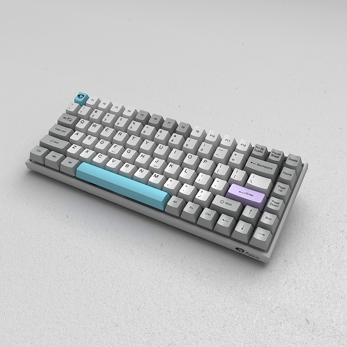 YUNZII AKKO 3084 Silent Wireless Mechanical Keyboard with Bluetooth 5.0, Dye-Sub PBT Keycap Upgraded Mechanical Gaming Keyboard (Akko Pink Switch, 84 Keys)