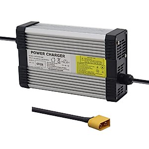 42V 10A Lithium Battery Charger AC Adapter Power Supply for 10S 36V Batteries Pack DC XT60 Plug
