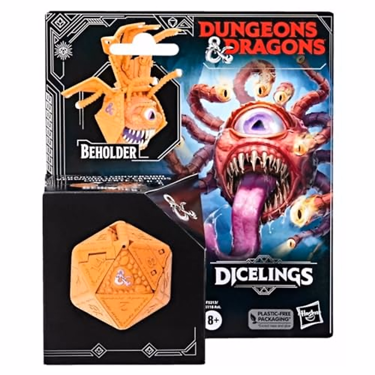 DUNGEONS & DRAGONS Dicelings Beholder Collectible D&D Monster Dice Converting Giant d20 Action Figures Role Playing Dice (F5213) Medium