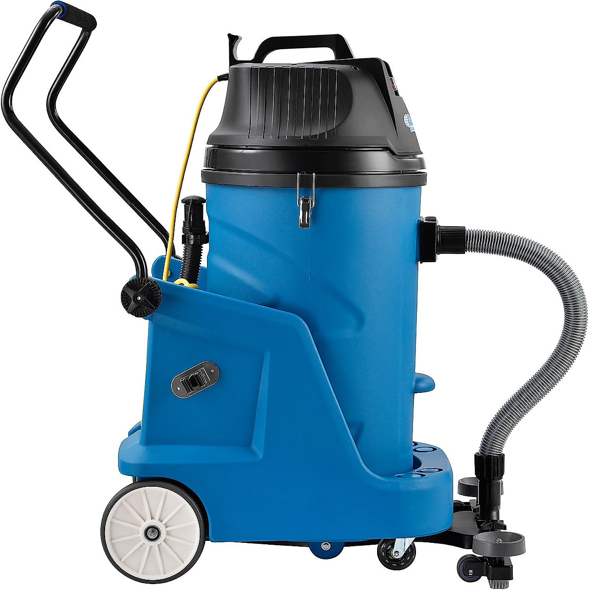 Global Industrial Wet Dry Squeegee Vacuum, 18 Gallon Blue