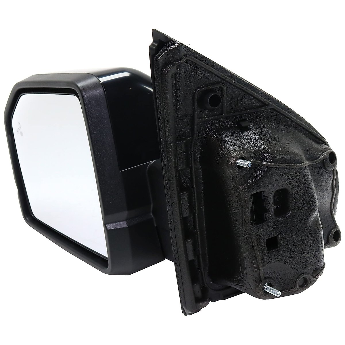 Kool Vue Driver Side Power Heated Mirror for Ford F-150 2015-2020 Power Fold With Signal Light, Blind Spot Monitor, Memory & Puddle Lamp Paintable