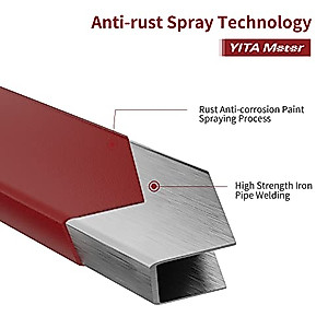 YITAMOTOR Clamp On 2" Trailer Hitch Receiver Ball Mount Adapter Compatible with Kubota Deere Bobcat Bucket