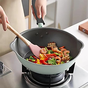 2 Pack Silicone Pan Handle Sleeve, Heat Resistant Cast Iron Skillet Handle Covers for Pots and Pans, Assist Handle Holder Grip for Kitchen Frying Griddles Cookware (Black)