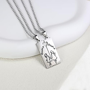 Gifts for Bestie, BFF Necklace for 2-Split Heart Necklace, Best Friend Friendship Necklace Set of 2