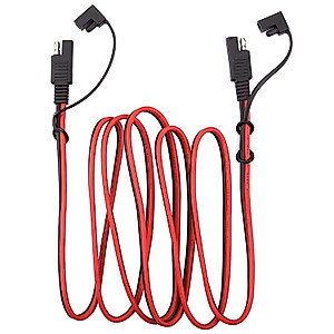 iGreely SAE Extension Cable 14AWG SAE to SAE Extension Cable Quick Disconnect Wire Harness SAE Connector for Solar Panel Battery Motorcycle Cars Tractor 14 Gauge 4M/13FT