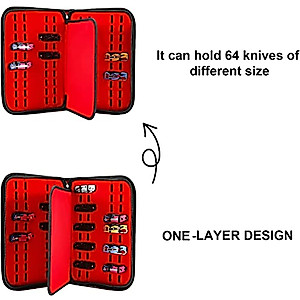 Pocket Knife Storage Case, Folding Knife Pouch Carrier Holder,40 Slots Small Knife Carrying Cases,Versatile Knife Collection For Survival, Tactical, Outdoor, EDC Mini Knife