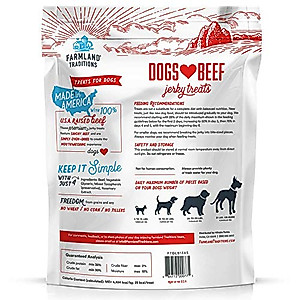 Farmland Traditions Filler Free Dogs Love Beef Premium Jerky Treats for Dogs (40 oz.)