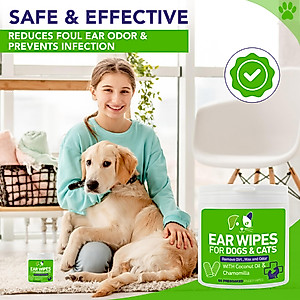 Dog Eye Wipes for Discharges and Dog Ear Finger Wipes