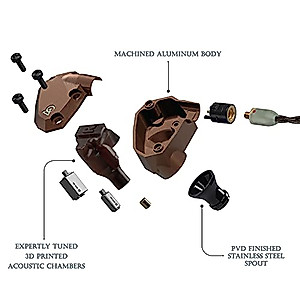 Campfire Audio Holocene in Ear Monitor | IEM Audiophile Earbud | MMCX Smoky Litz Detachable Audio Cable | Glow in The Dark in Ear Headphone