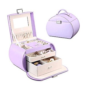 Vlando Princess Style Jewelry Box from Netherlands Design Team, Fabulous Girls Gift (Lavender)