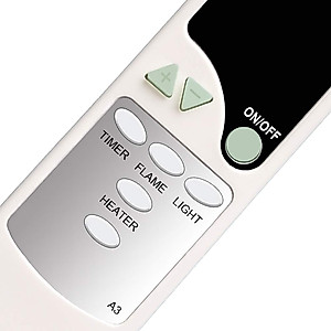 CHOUBENBEN Compatible with Twin Star ClassicFlame Classic Flame Dura Flame Fireplace Stove Heater Infrared Remote Control 28EF022GRA 28EF022SRA 33EF022GRA 33EF022SRA (T-A3-B)