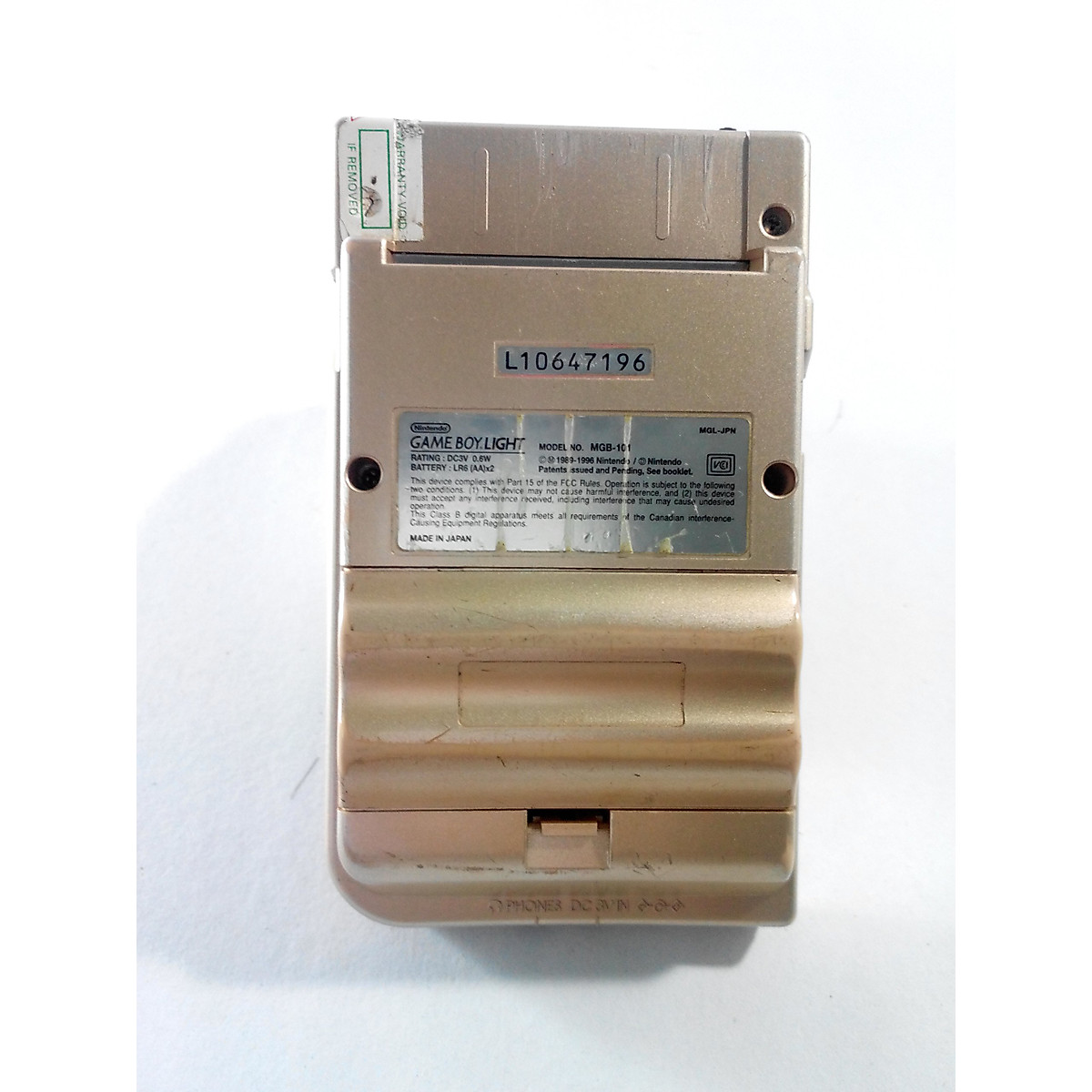 Game Boy Light - Gold (Japanese Import Video Game System)