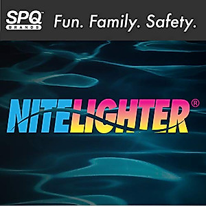 Nitelighter Multicolored LED Aboveground Pool Light – Color Changing Underwater Lamp, Easy to Install, ETL-Certified, NLMCLED, Grey