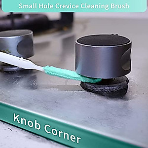 Lumkew Small Cleaning Brushes for Small Spaces, Tiny Household Cleaning Supplies Tools, Mini Crevice Cleaning Brush Scrub Narrow Corner Nook Track Grooves Bathroom Kitchen Home Car Detailing, 16 Pcs